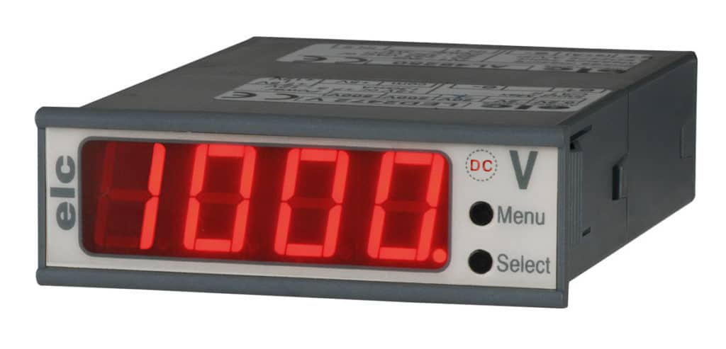 3½ digits LED display Voltmeter, configurable, RmsVrai - ELC
